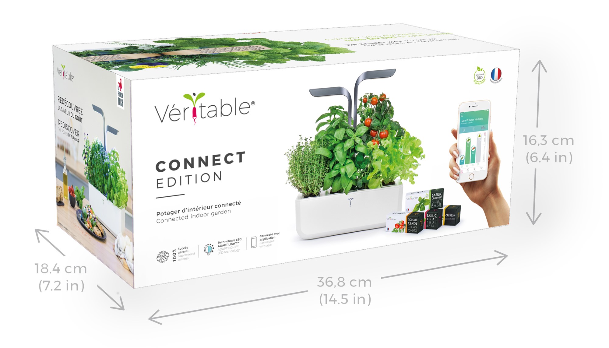 Домашна градина Connect Veritable® garden - цвят бял/злато | Trendo.bg